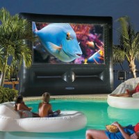 Backyard Movie Screen - DIY Outdoor