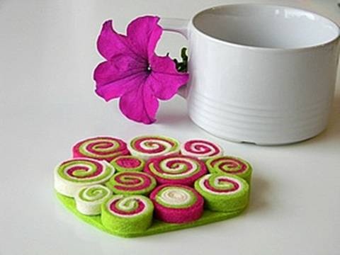DIY Easy Felt Coaster