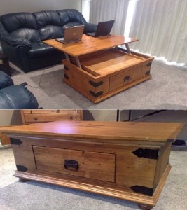 DIY Turner Lift Top Coffee Table