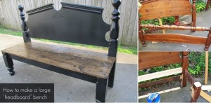 How To Make A Pretty Headboard Bench | Home Design, Garden ...