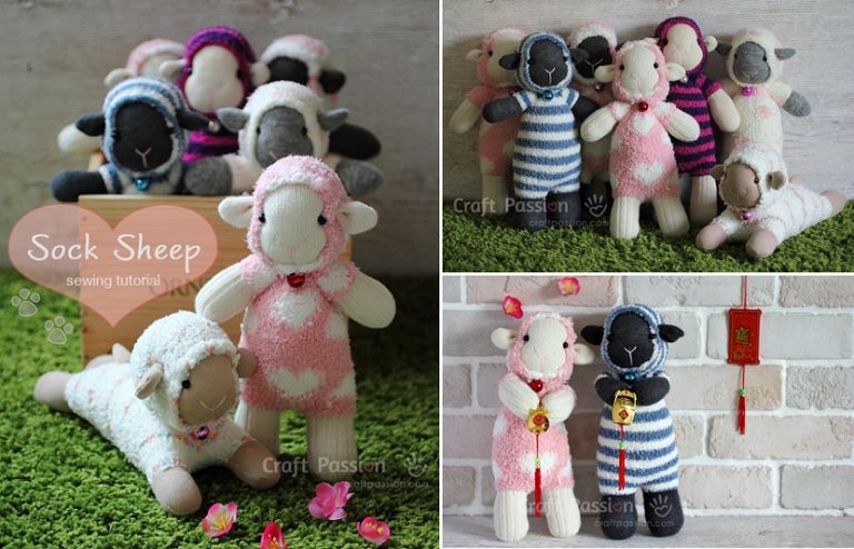 Adorable Sock Sheep – Free Sew Pattern | Home Design, Garden ...