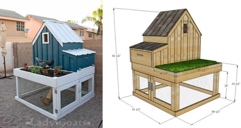 Small Chicken Coop with Planter | Home Design, Garden & Architecture ...