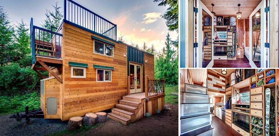 Tiny Home with Rooftop Deck and Ultimate Storage Solutions | Home ...