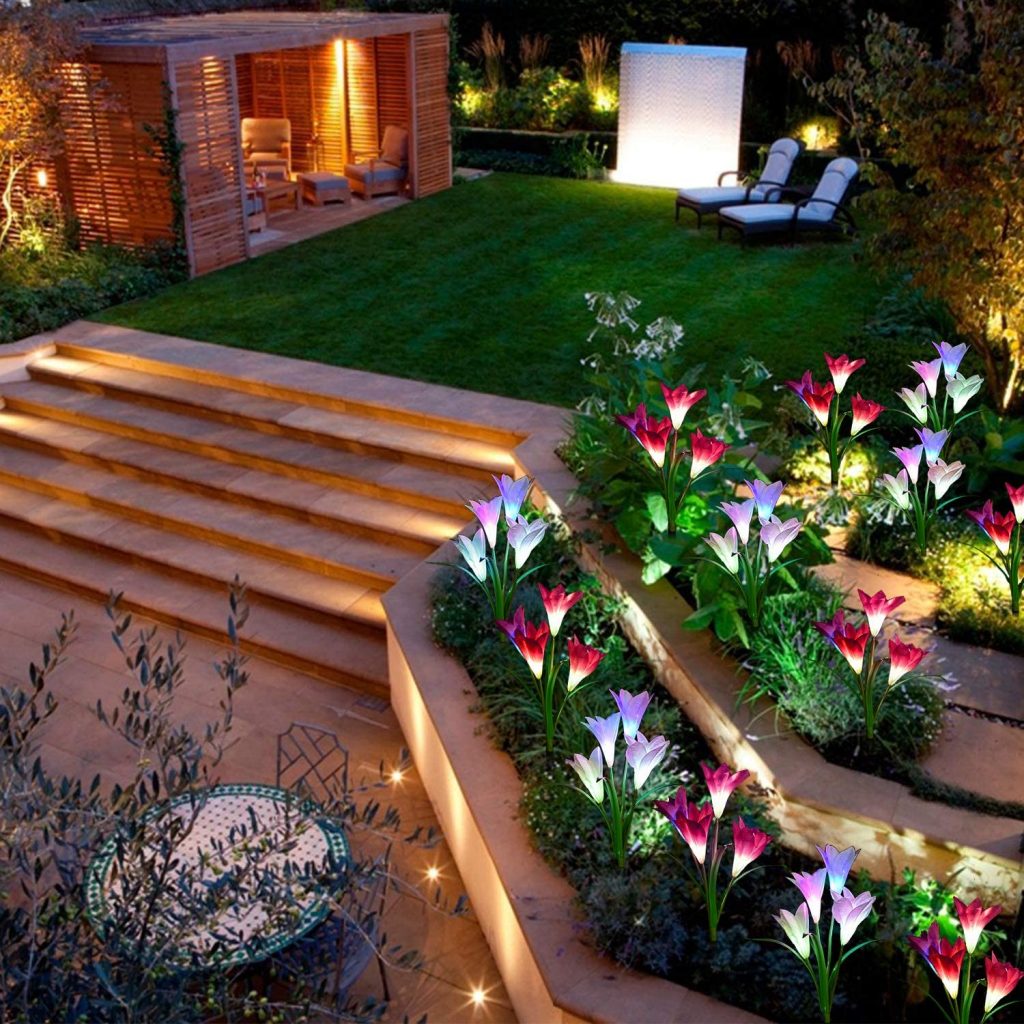 Amazing Solar Powered Flower Lights | Home Design, Garden ...