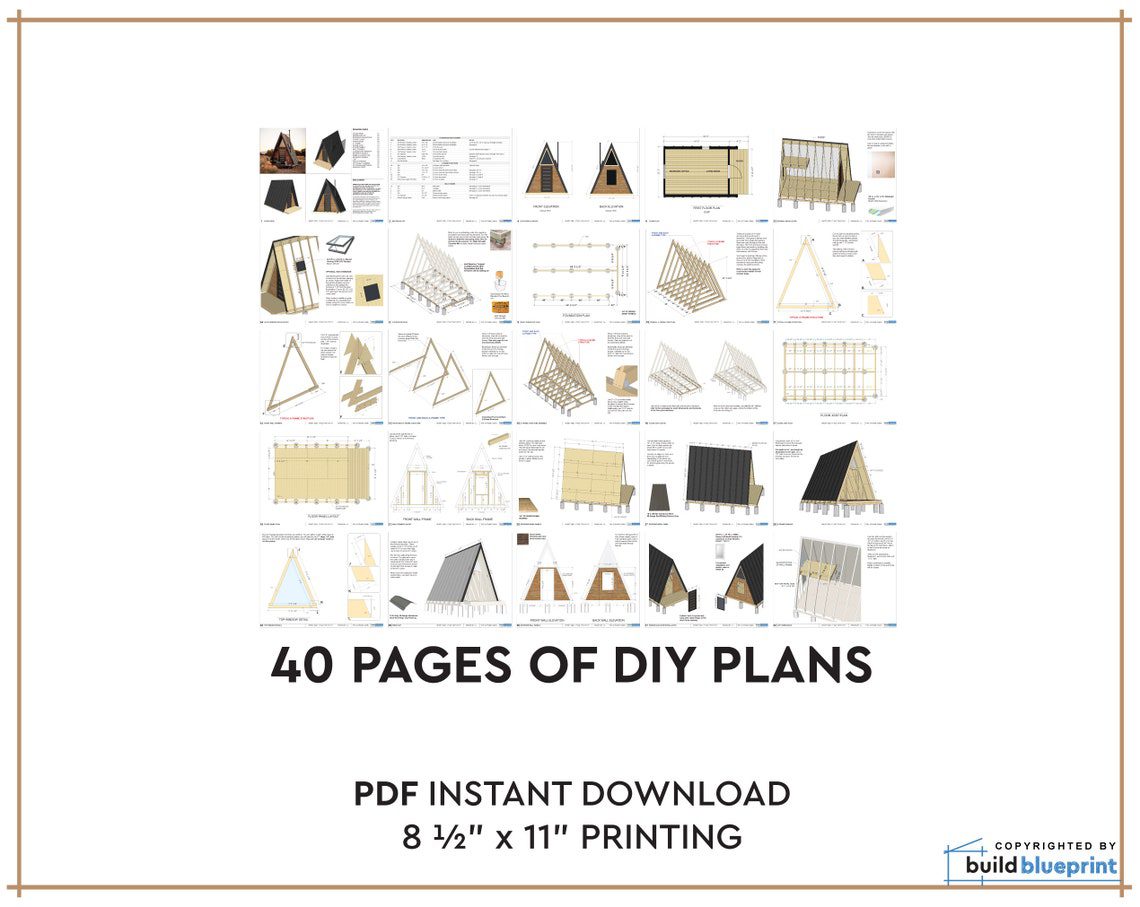 Tiny A-Frame Cabin DIY Plans | Home Design, Garden & Architecture Blog ...