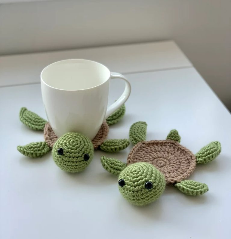 Crochet Turtle Coaster | Home Design, Garden & Architecture Blog Magazine