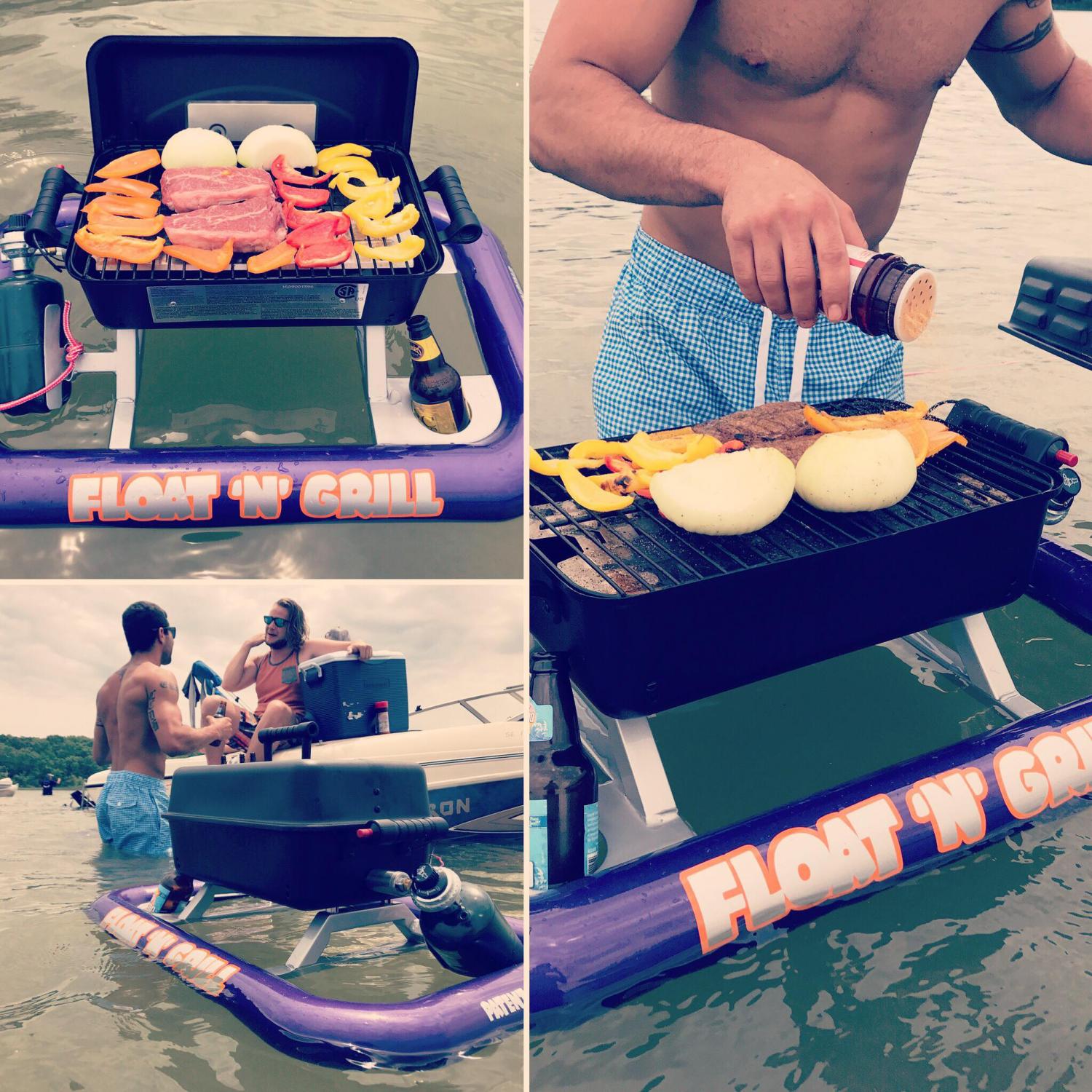 Now You Can Get A Floating Grill That Lets You BBQ Right On The Water ...