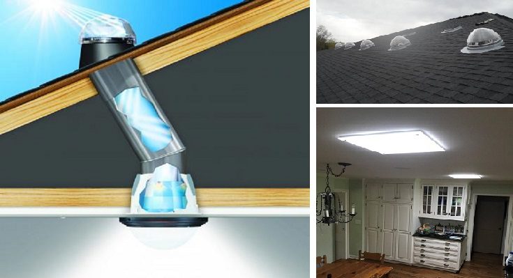 This Solar Tube Brings Natural Sunlight Into Dark Rooms Using No ...