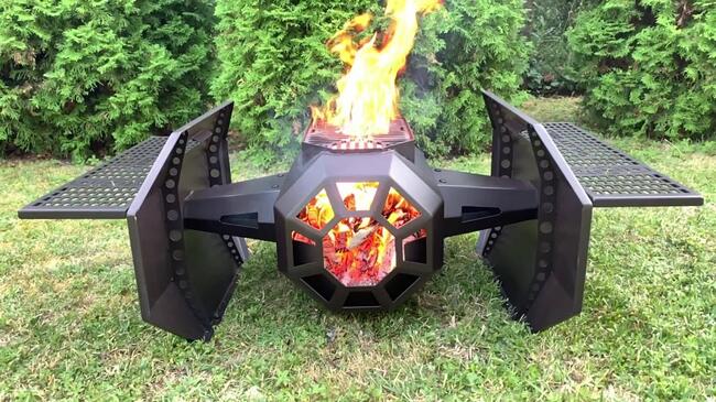 Start Wars Fans Are Going to Love This Amazing Tie Fighter BBQ Grill ...
