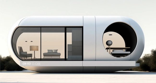 Tiny Home Concept Will Have You Living in a Futuristic Capsule House | Home Design, Garden ...