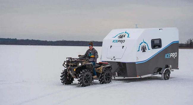This Compact ATV Hauling Trailer Is The Ultimate Companion For Your Ice ...