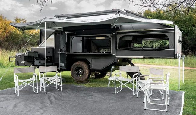 This Off-Road Caravan Pops, Slides and Swings Out in All Directions to ...