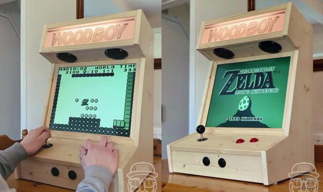 DIY Game Boy Arcade Blows Up Classic Titles with a Giant Screen and ...